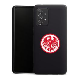 DeinDesign Galaxy A52s 5G Handy Premium Silikon H&uuml;lle Handyh&uuml;lle schwarz Case Sge Eintracht Frankfurt Logo Silikon Premium Case