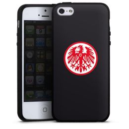 DeinDesign iPhone SE (2016-2019) Handy Silikon H&uuml;lle Case schwarz Handyh&uuml;lle Sge Eintracht Frankfurt Logo