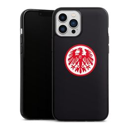 DeinDesign iPhone 13 Pro Max Handy Silikon H&uuml;lle Case schwarz Handyh&uuml;lle Sge Eintracht Frankfurt Logo