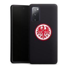 DeinDesign Galaxy S20 FE Handy Premium Silikon H&uuml;lle Handyh&uuml;lle schwarz Case Sge Eintracht Frankfurt Logo Silikon Premium Case