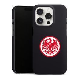 DeinDesign iPhone 15 Pro Handy Premium Case Smartphone Handyh&uuml;lle Schutzh&uuml;lle matt Sge Eintracht Frankfurt Logo Premium Case