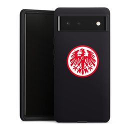 DeinDesign Google Pixel 6 Handy Panzer Handyh&uuml;lle robuste Outdoor H&uuml;lle Schutzh&uuml;lle matt Sge Eintracht Frankfurt Logo Tough Case