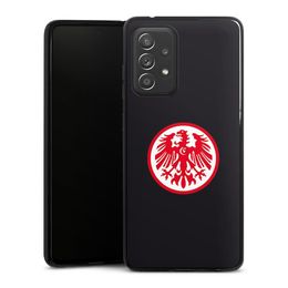 DeinDesign Galaxy A52s 5G Handy Slim Case extra d&uuml;nn Silikon Handyh&uuml;lle schwarz H&uuml;lle Sge Eintracht Frankfurt Logo Silikon Slim Case