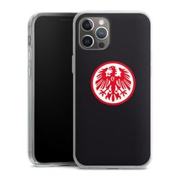 DeinDesign iPhone 12 Pro Max Handy Silikon H&uuml;lle Case transparent Handyh&uuml;lle Sge Eintracht Frankfurt Logo Silikon Case