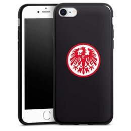 DeinDesign iPhone SE (2020) Handy Slim Case extra d&uuml;nn Silikon Handyh&uuml;lle schwarz H&uuml;lle Logo Eintracht Frankfurt Sge Silikon Slim Case