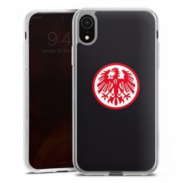 DeinDesign iPhone Xr Handy Silikon H&uuml;lle Case transparent Handyh&uuml;lle Sge Eintracht Frankfurt Logo Silikon Case