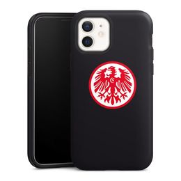 DeinDesign iPhone 12 mini Handy Panzer Handyh&uuml;lle robuste Outdoor H&uuml;lle Schutzh&uuml;lle matt Sge Eintracht Frankfurt Logo Tough Case