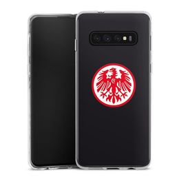 DeinDesign Galaxy S10 Plus Handy Silikon H&uuml;lle Case transparent Handyh&uuml;lle Sge Eintracht Frankfurt Logo Silikon Case