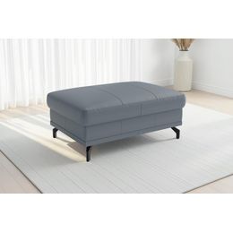 Sit & More Polsterhocker SIT & MORE, B:103cm H:45cm T:69cm, grau, Hocker, "Chelsea, B: 103 cm, Leder", mit praktischem Stauraum, besonders langlebig