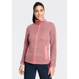 CMP Damen Strickfleecejackecoral, Gr. 40, Obermaterial: 100% Polyester. Futter: 85% Polyester, 15% Elasthan, Jacken, Strickfleece-Ausf&uuml;hrung, f&uuml;r