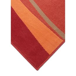 bonprix Teppich mit Wellenmusterung, rot, Gr.190x280 cm, Gewebter Teppich f&uuml;r ein wohnliches Flair im Wohnraum
