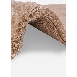 bonprix Hochflor Teppich mit moderner Musterung, beige, Gr.160x230 cm, Ein wohnlicher Teppich, der jedem Raum Stil und W&auml;rme verleiht