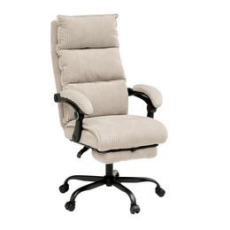 Livetastic Drehstuhl, Beige, Holz, Metall, Kunststoff, Textil, Pappel, Sperrholz, Drehkreuz, 65x116x124 cm, Sitzfl&auml;che 360&deg; drehbar, Arbeitszimmer, B&uuml;rost&uuml;hle, Drehst&uuml;hle