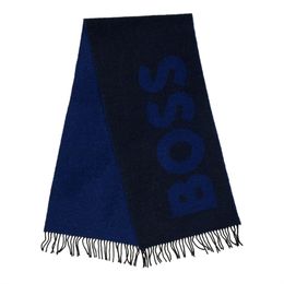 BOSS - Schal f&uuml;r Herren, Mittelschwer, Wolle (Dunkelblau)