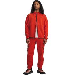Under Armour - "Unstoppable" Sweatjacke f&uuml;r Herren (Orange)