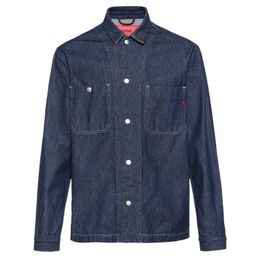 HUGO BOSS - "X Replay" Hemdjacke f&uuml;r Herren, Denim, &Uuml;bergro&szlig; (Dunkle Waschung)