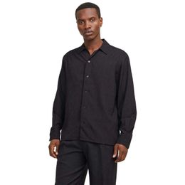 Jack & Jones Jack And Jones - Hemd f&uuml;r Herren, Jacquard (Schwarz)