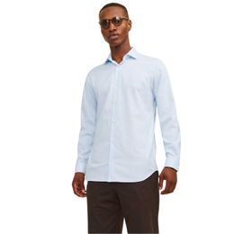 Jack & Jones Jack And Jones - "Parker" Formelles Hemd f&uuml;r Herren, Mit B&uuml;ndchen, Lang&auml;rmlig (Chambrayblau)