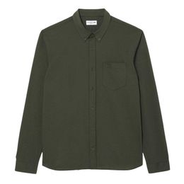 Lacoste - Hemd f&uuml;r Herren, Baumwolljersey, Regul&auml;r, Lang&auml;rmlig (Gr&uuml;n)