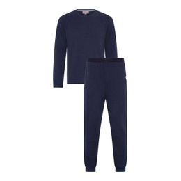 Ted Baker - Schlafanzug mit langer Hose f&uuml;r Herren, Rundhalsausschnitt, Regul&auml;r (Marine)