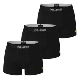 Lyle & Scott Lyle & Scott - "Nathan" Boxershorts f&uuml;r Herren, Baumwolle (3er-Pack) (Schwarz)
