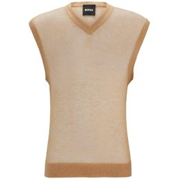 BOSS - "Lucid" Pullover-Weste f&uuml;r Herren (Mittelbeige)