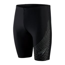 Speedo - "Medley" Badeshorts f&uuml;r Herren (Schwarz/Grau)