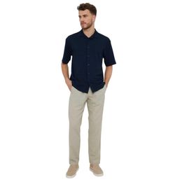 Threadbare. Threadbare - "Drewrea" Hemd f&uuml;r Herren, kurz&auml;rmlig (Marine)