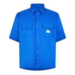 Hugo - "Ekyno" Hemd f&uuml;r Herren, kurz&auml;rmlig (Blau)