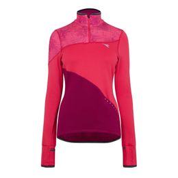 Diadora - T-Shirt f&uuml;r Damen, Hochleistungsmaterial (Rot)