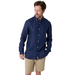 Saltwell Lang&auml;rmeliges formelles Herren Oxford Hemd (Marine)