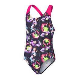 Speedo - Badeanzug f&uuml;r M&auml;dchen (Schwarz/Pink)