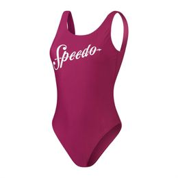 Speedo - Badeanzug f&uuml;r Damen (Violett/Wei&szlig;)