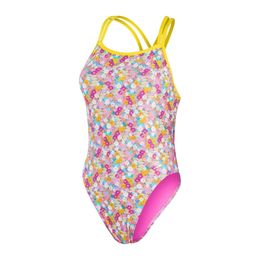 Speedo - Badeanzug f&uuml;r M&auml;dchen (Gelb/Pink)