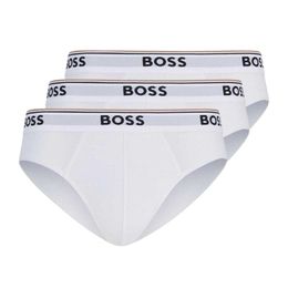 BOSS - Slips f&uuml;r Herren, Premium-Baumwolle (3er-Pack) (Wei&szlig;)