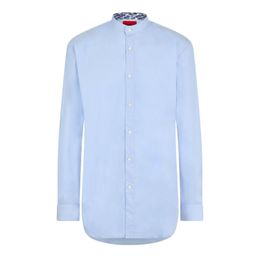 HUGO BOSS Herren Kaleb Stehkragen Langarmshirt (Pastellblau)