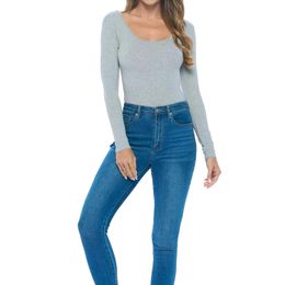 Brave Soul - Bodysuit f&uuml;r Damen (Grau meliert meliert)