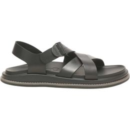 Chaco - Fischer Sandalen f&uuml;r Herren, flach geformter Absatz (Schwarz)