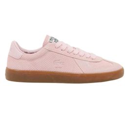 Lacoste - "Pro" Logo Sneaker f&uuml;r Damen, Leder, Flach (Pink)