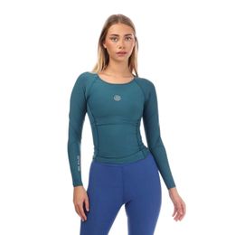 SKINS - "Series-3" Oberteil f&uuml;r Damen, Lang&auml;rmlig (Petrol)