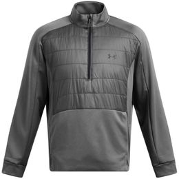 Under Armour - Sweatjacke f&uuml;r Herren, mit halbem Rei&szlig;verschluss (Grau)