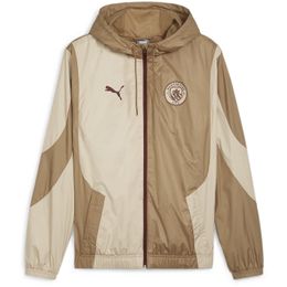 Puma - "Manchester City" Jacke f&uuml;r Herren, gewebter Stoff (Sand)