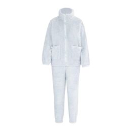 Miso - Loungewear Set f&uuml;r Damen, Langfaseriges Vlies (Blau)