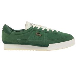 Lacoste - "Aura" Retro Sneaker f&uuml;r Herren, Leder (Gr&uuml;n/Wei&szlig;)