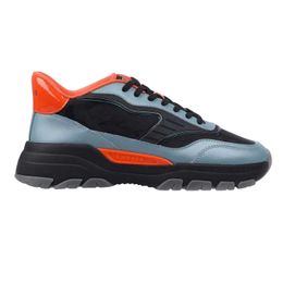 Lavair - "Pacific 2.0" Sneaker f&uuml;r Herren, Leder, Grob flach (Blau)