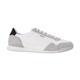 BOSS - "Titanium SL" Sneaker f&uuml;r Herren, Wildleder (Wei&szlig;)