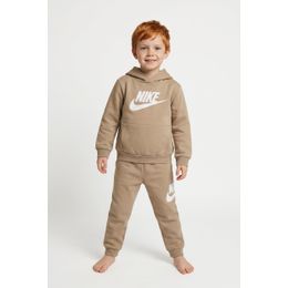 Nike Sportswear Jungen Jogginganzug "NKN CLUB FLEECE SET"hemp, Gr. 86, Sweatware, Obermaterial: 60% Baumwolle, 40% Polyester, Sportanz&uuml;ge, mit