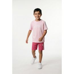 Jungen Trainingsanzug "ADIDAS COLLEGIATE KIDS SET"clear pink, Gr. 110, adidas Sportswear, Obermaterial: 100% Baumwolle. Obermaterial Hose: 100%