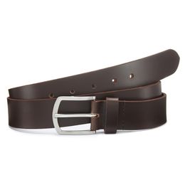 John Devin Herren H&uuml;ftg&uuml;rtel "Lederg&uuml;rtel, Hoseng&uuml;rtel, Jeansg&uuml;rtel, Herreng&uuml;rtel, Anzugg&uuml;rtel"braun, Basic, Gr. 85, unifarben, Rindsleder, G&uuml;rtel,