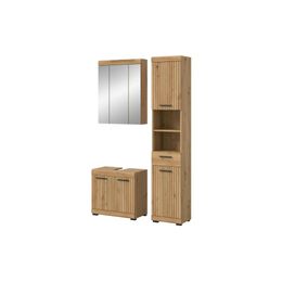 H&ouml;ffner Badkombination holzfarben Ma&szlig;e (cm): B: 112 H: 191 &raquo; H&ouml;ffner